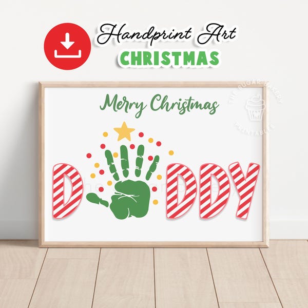 Handprint Canvas Art - Etsy