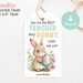 Printable Easter Teacher Gift Tag, Teacher Appreciation Bunny Printable ...