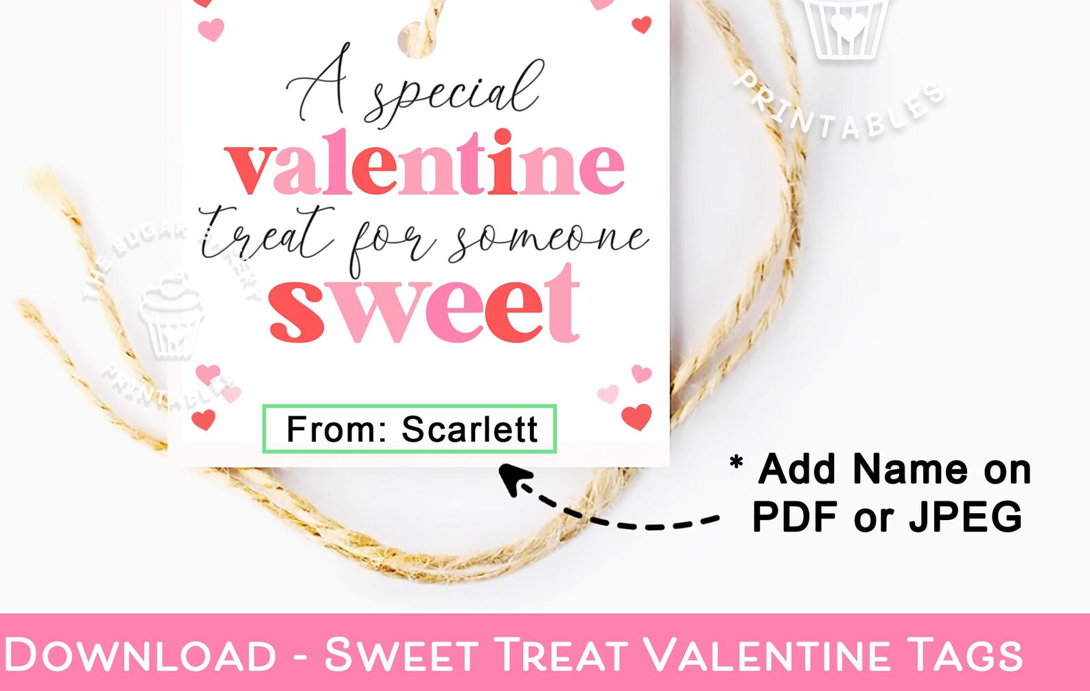 Printable Valentine's Day Treat Tags, A Valentine Treat for Someone ...