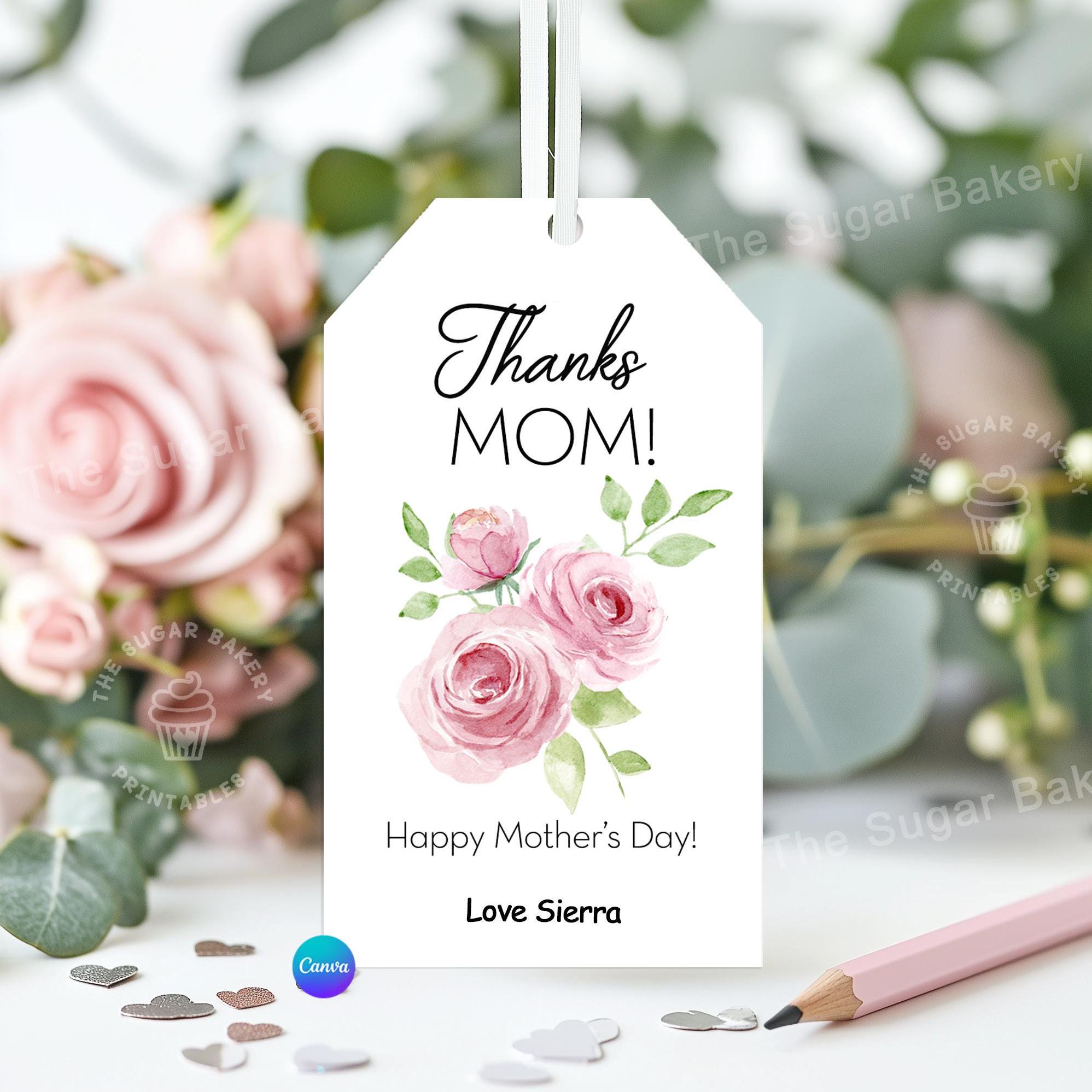 Printable Floral Mother’s Day Gift Tags, 3 Mothers Day Tags for Gift ...
