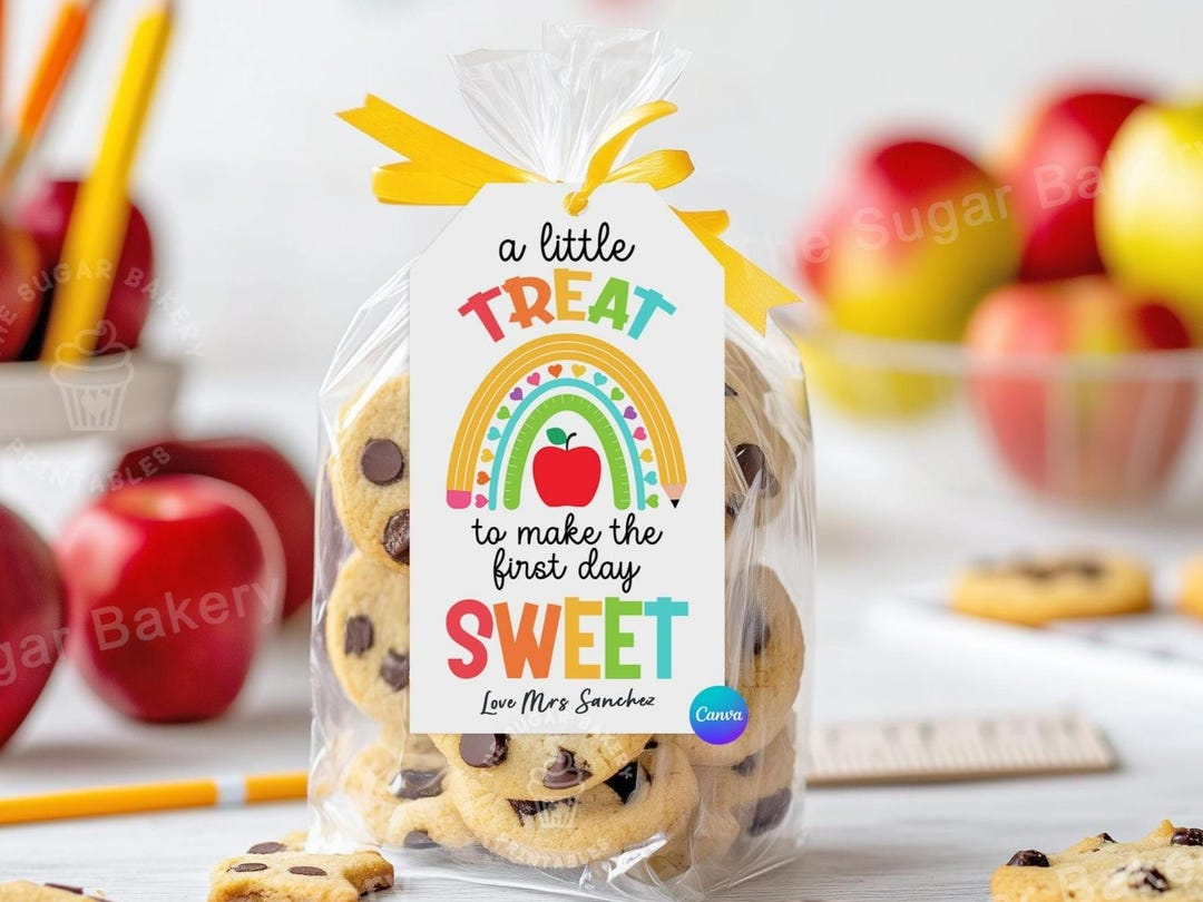 A Little Treat to Make the FIRST DAY Sweet Tag, EDITABLE First Day of ...