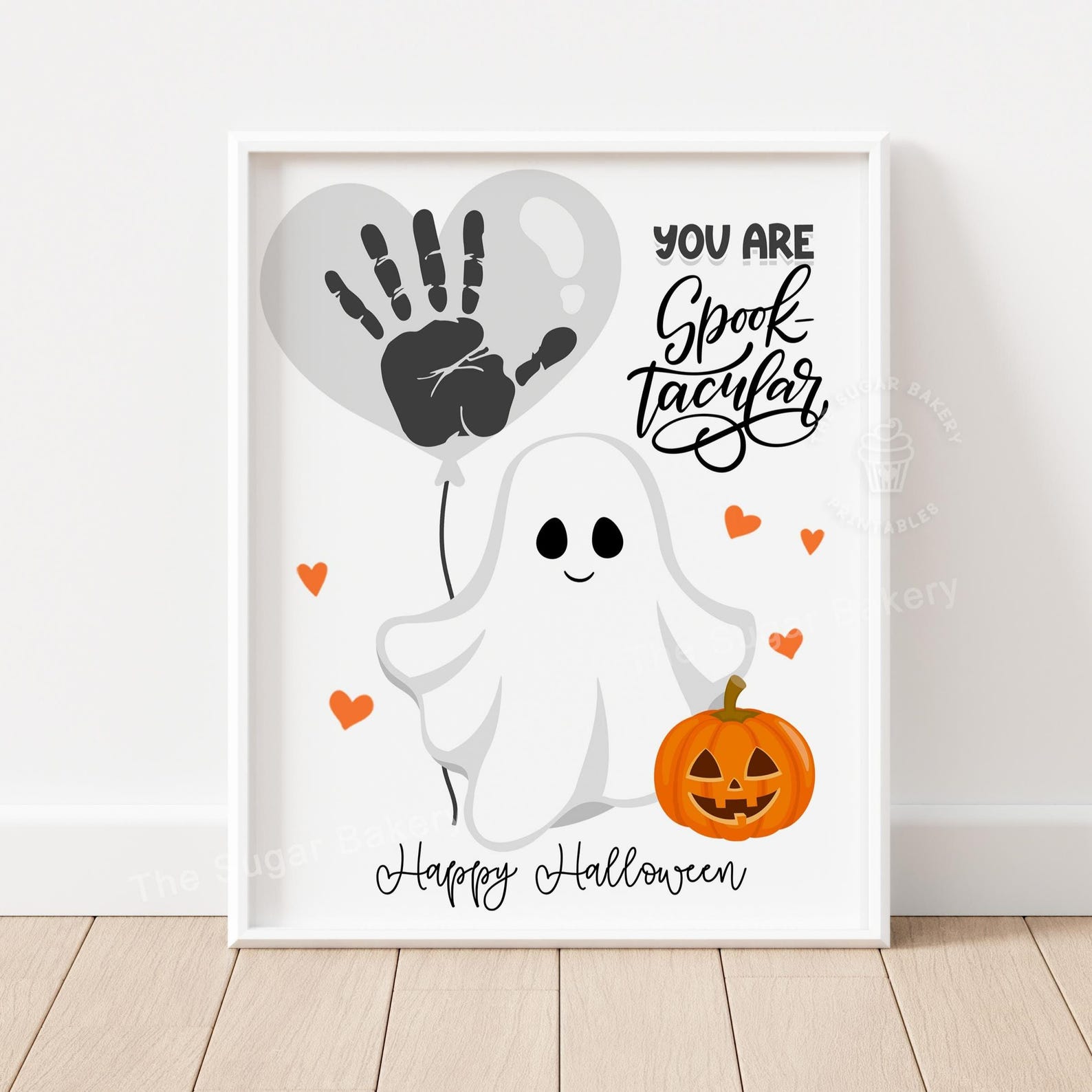 Halloween Handprint Craft You Are Spooktacular Printable Ghost Art ...