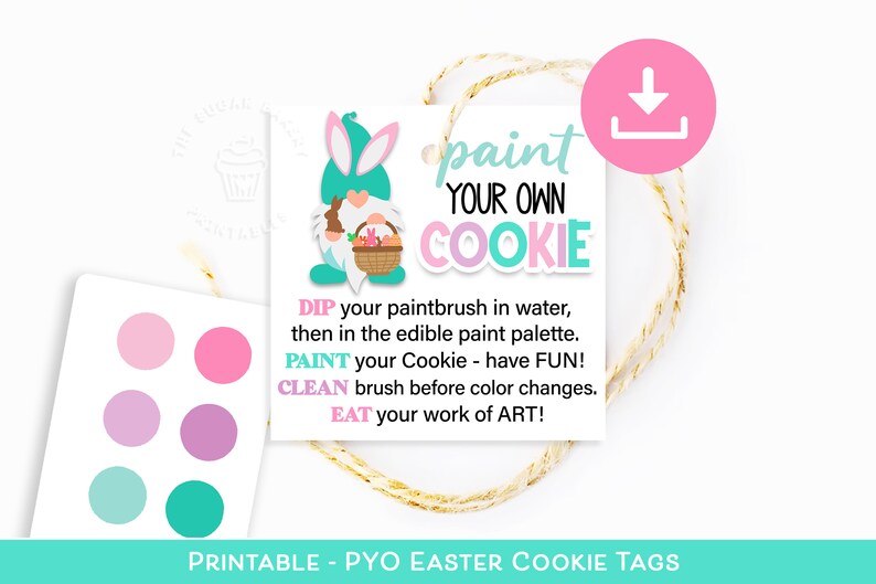 PYO Gnome Easter Cookie Tag, PYO Gnome Cookie, Pyo Instructions, PYO ...