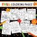 Fall Coloring Pages, PRINTABLE Autumn Coloring Pages for Kids Bundle ...
