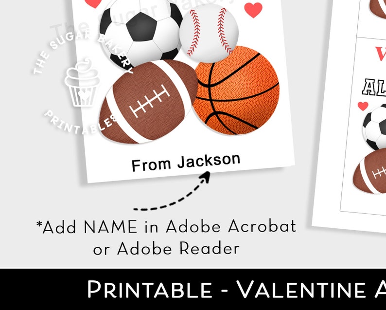 Printable ALL-STAR Sports Valentine Cards for Kids Football - Etsy
