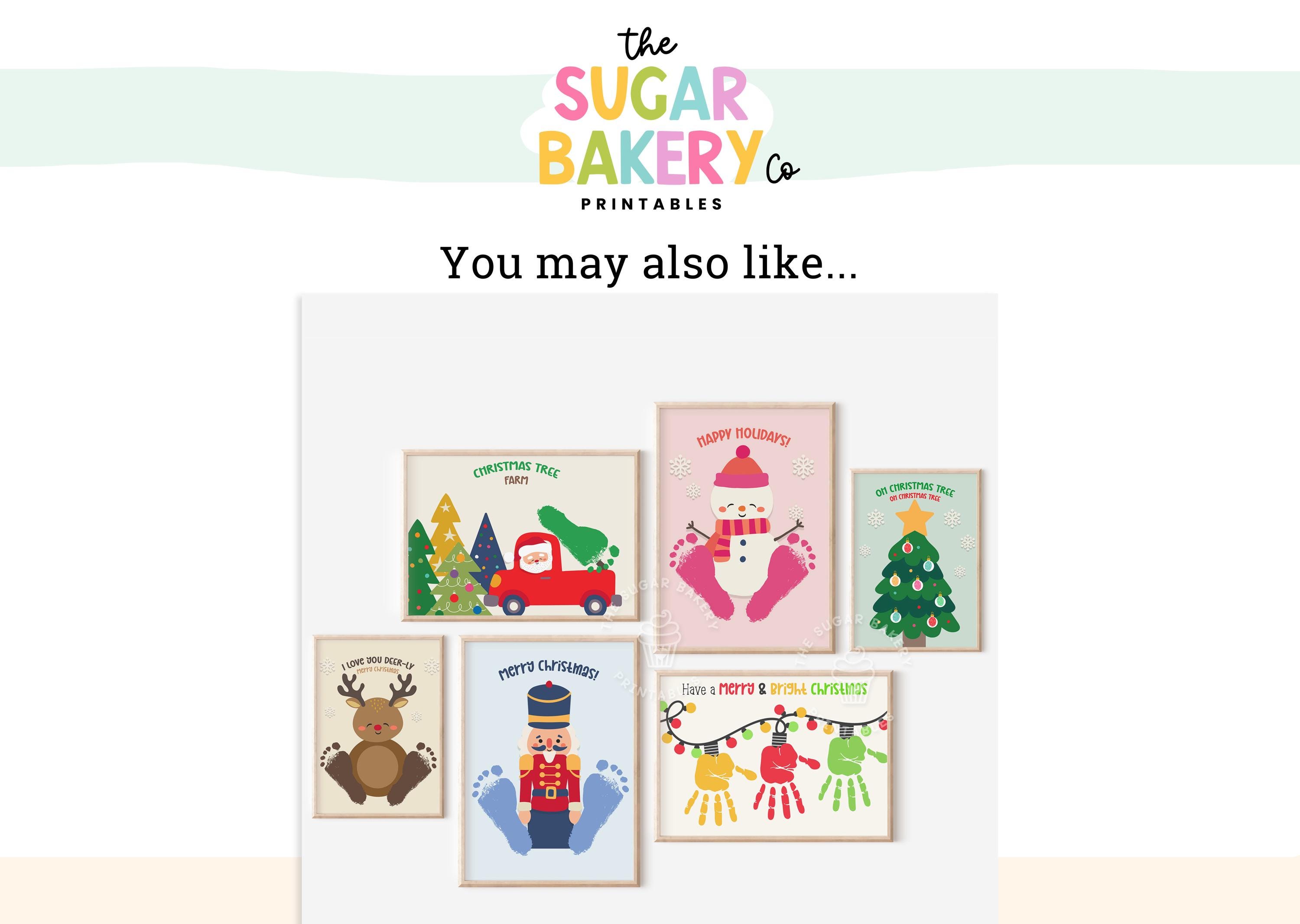 Christmas Handprint Art Craft for Kids Toddlers Gingerbread Train ...