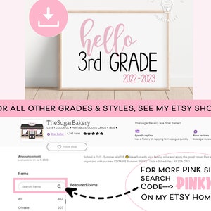 First Day of Fourth Grade, Printable First Day School Sign, Back to ...