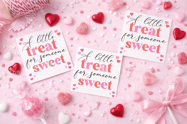 Valentine Treat Tag Printable for Kids, Classroom Candy Favor Tags ...