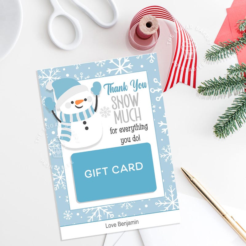 Thank You Snow Much - Etsy