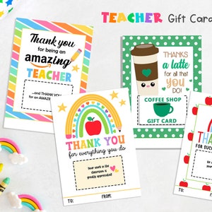 Printable Christmas Coffee Gift Card Holder THANKS A LATTE Printable ...