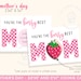 You're the BERRY Best MOM Cookie CARD, Printable 3.5x5 and 5x7 Happy ...