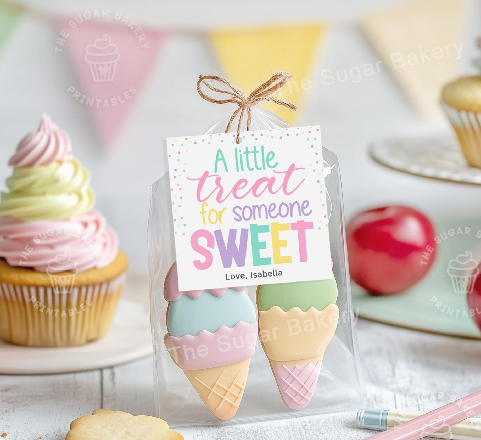 SWEET TREAT Tags, EDITABLE Teacher Thank You Tag, End of School Sweet ...