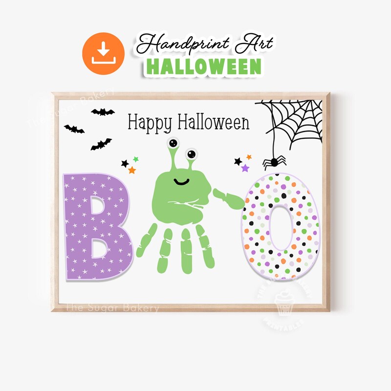 Halloween Handprint Craft - Etsy