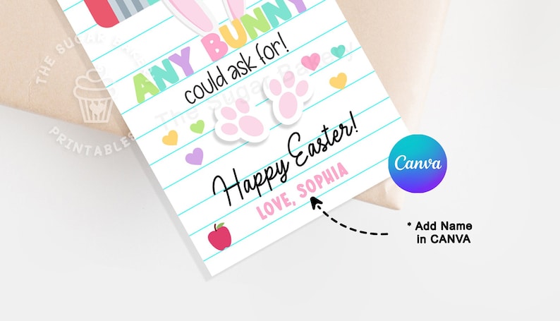 Printable Easter Teacher Gift Tag, Teacher Appreciation TAG, Easter ...