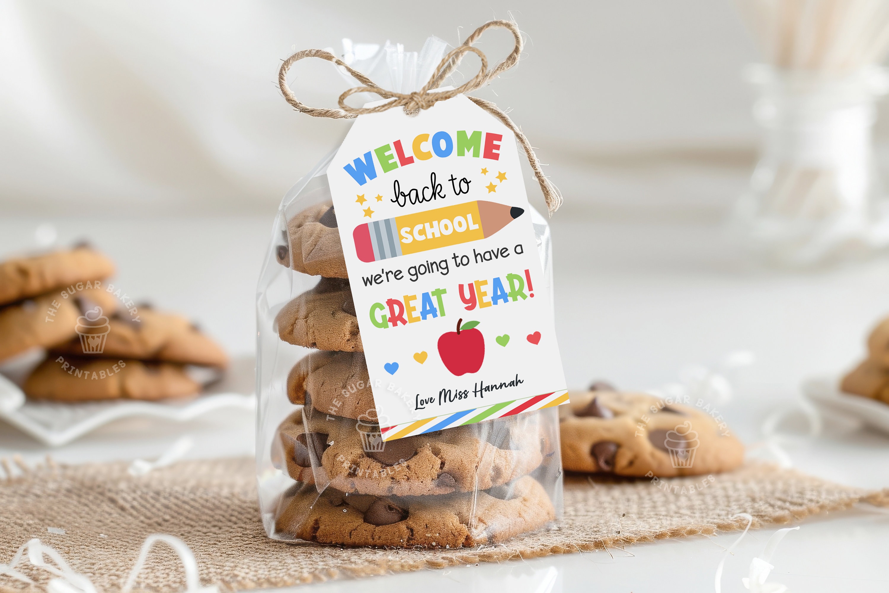 Back to School Teacher Gift Tags EDITABLE First Day of School Tags ...