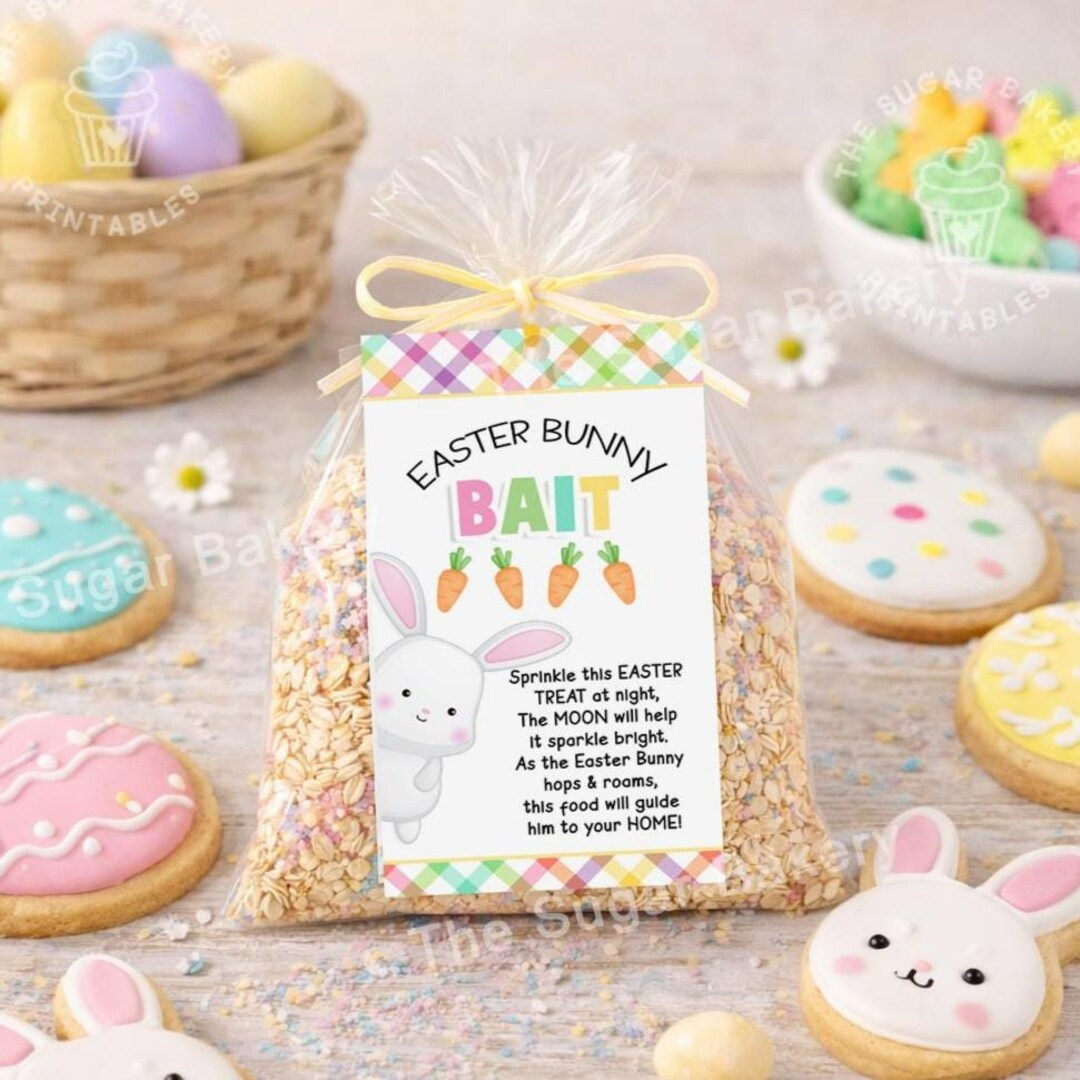 Bunny Bait Tag, Bunny Bait Printable, Bunny Bait Card, Easter COOKIE ...
