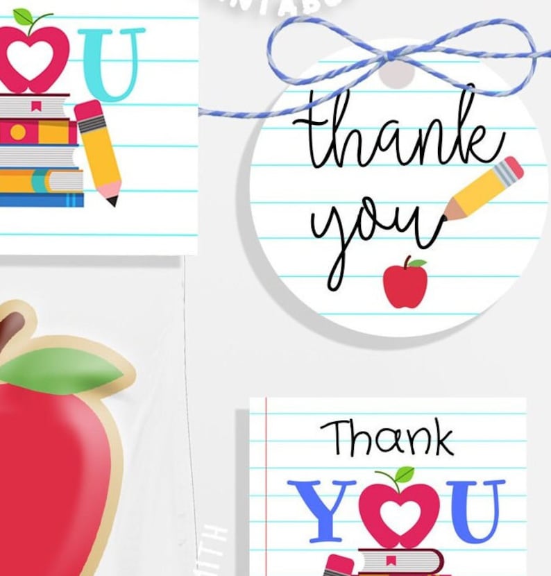 Teacher Appreciation Gift BUNDLE Thank You Teacher Treat Bag | Etsy