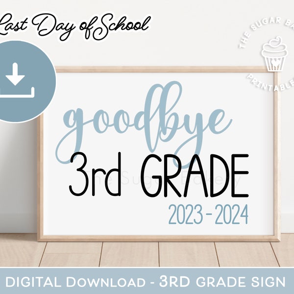 3rd Grade Sign - Etsy