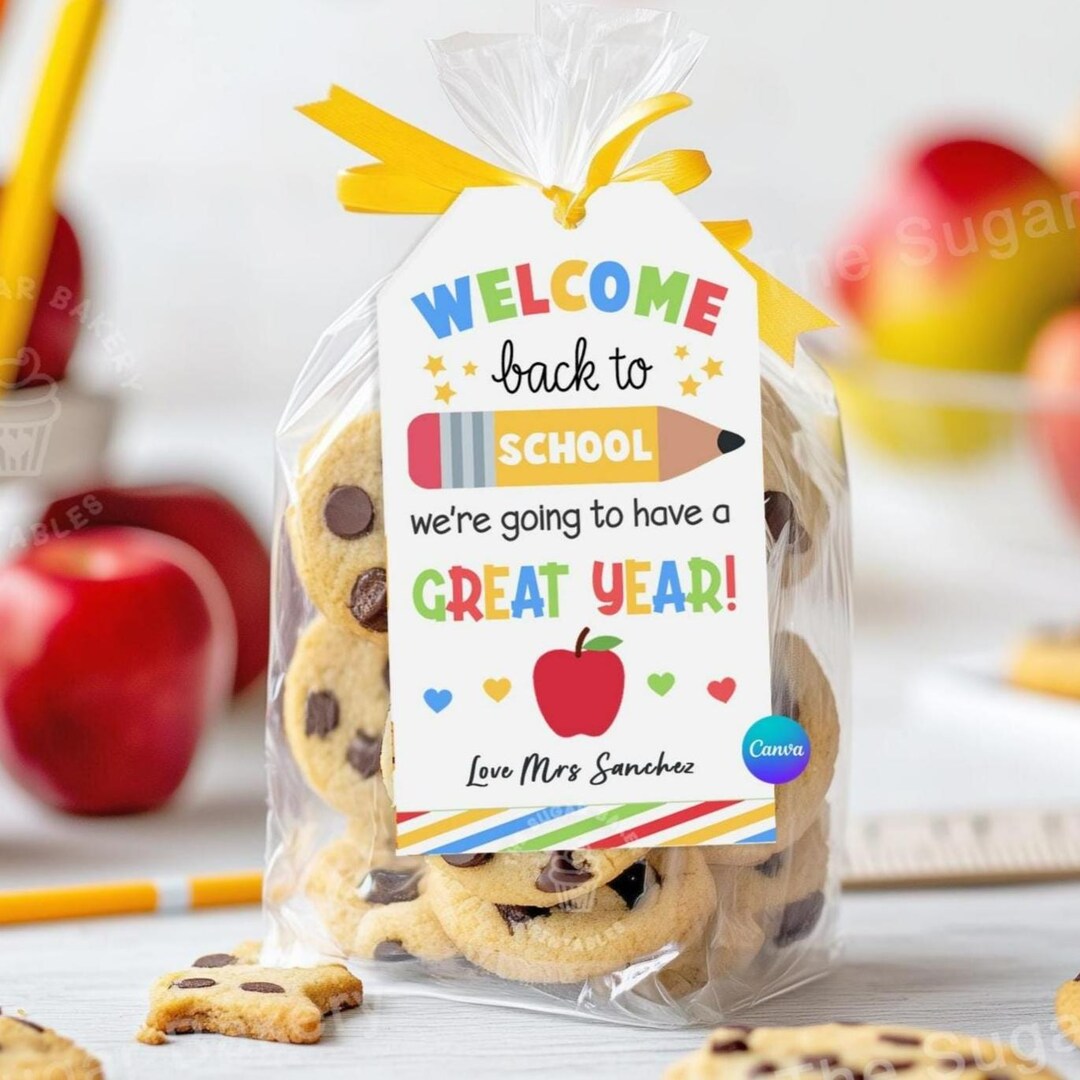 Back to School Teacher Gift Tags EDITABLE First Day of School Tags ...