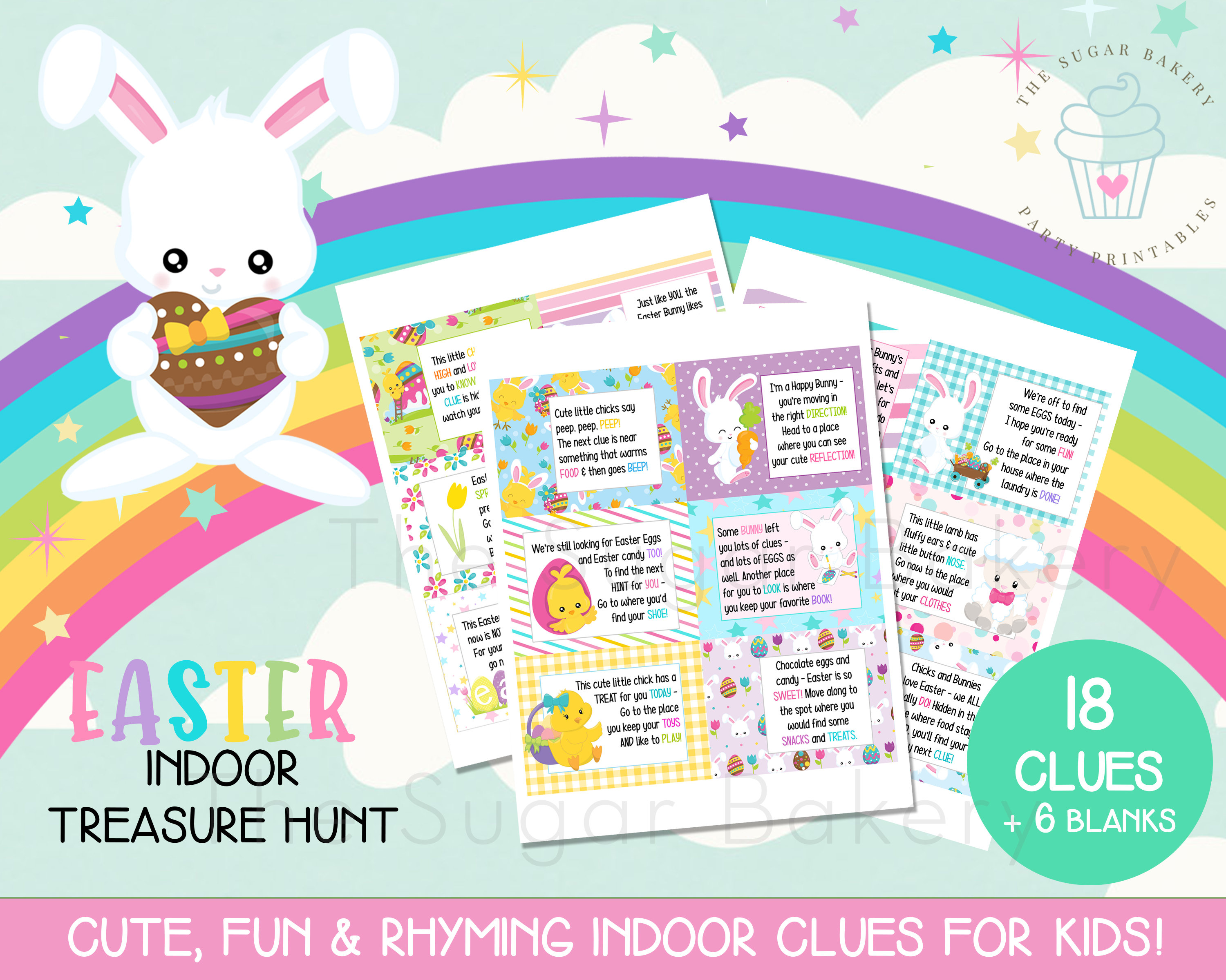 Easter SCAVENGER Hunt for Kids Printable Indoor Easter - Etsy