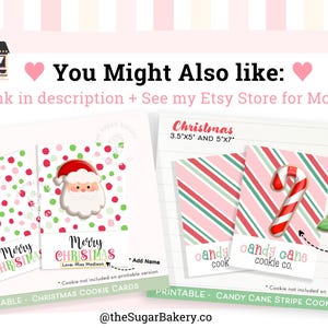 Cookies for SANTA Printable, Santa Cookie Card, Christmas Cookie Card ...