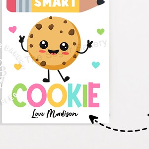 You Are ONE SMART COOKIE Tag, End of Year Student Gift Tag, Printable ...