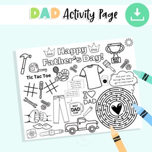 Father's Day Printable, Fathers Day Gift, All About My Dad, Gift for ...