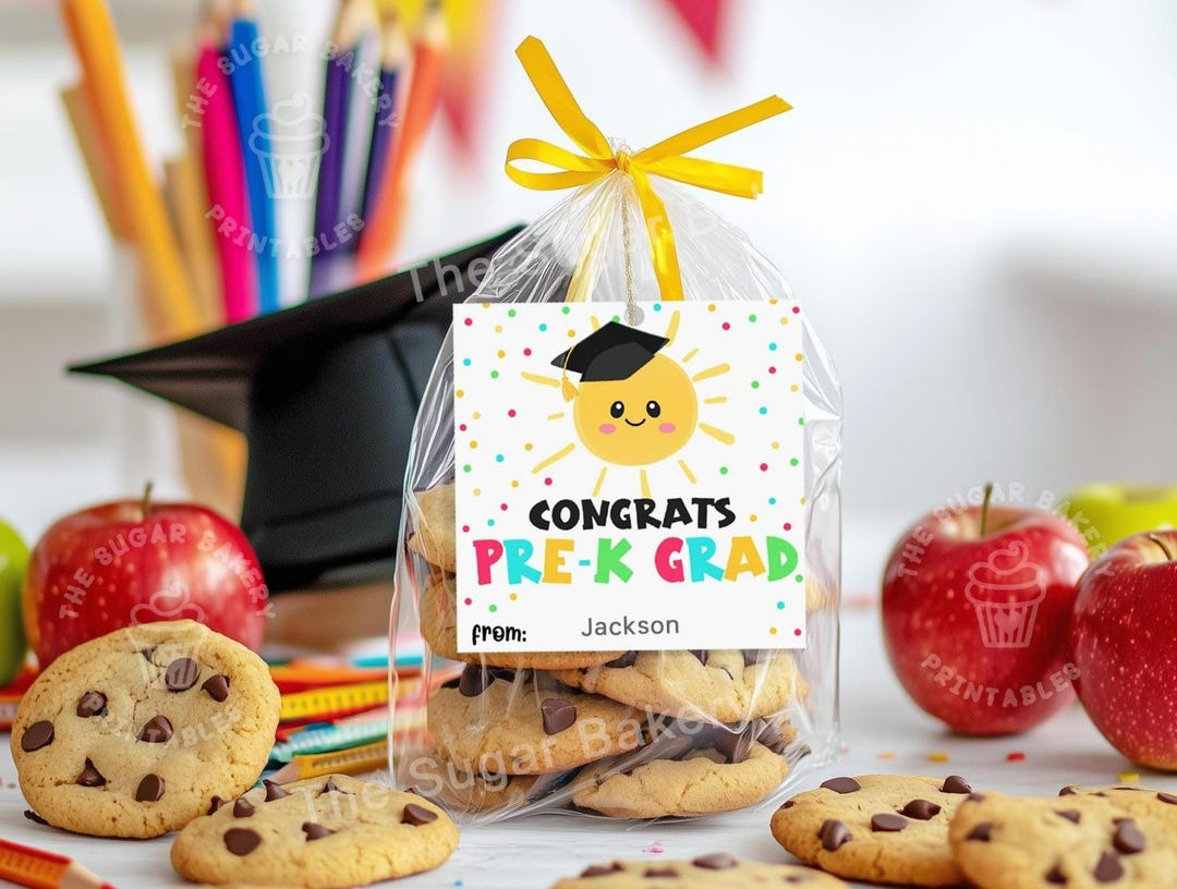 PRE-K Graduation Tags Printable Graduation GIFT TAG Printable Pre-k ...