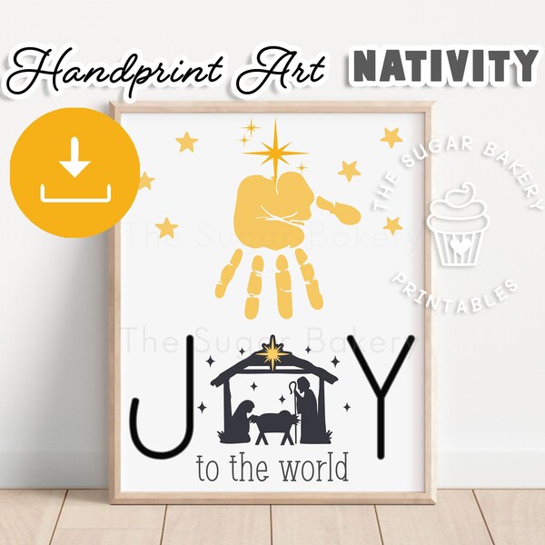 Nativity Handprint - Etsy