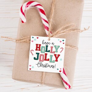 Have a HOLLY JOLLY Christmas Tag, Sweet Treat Cookie Tag, Printable ...
