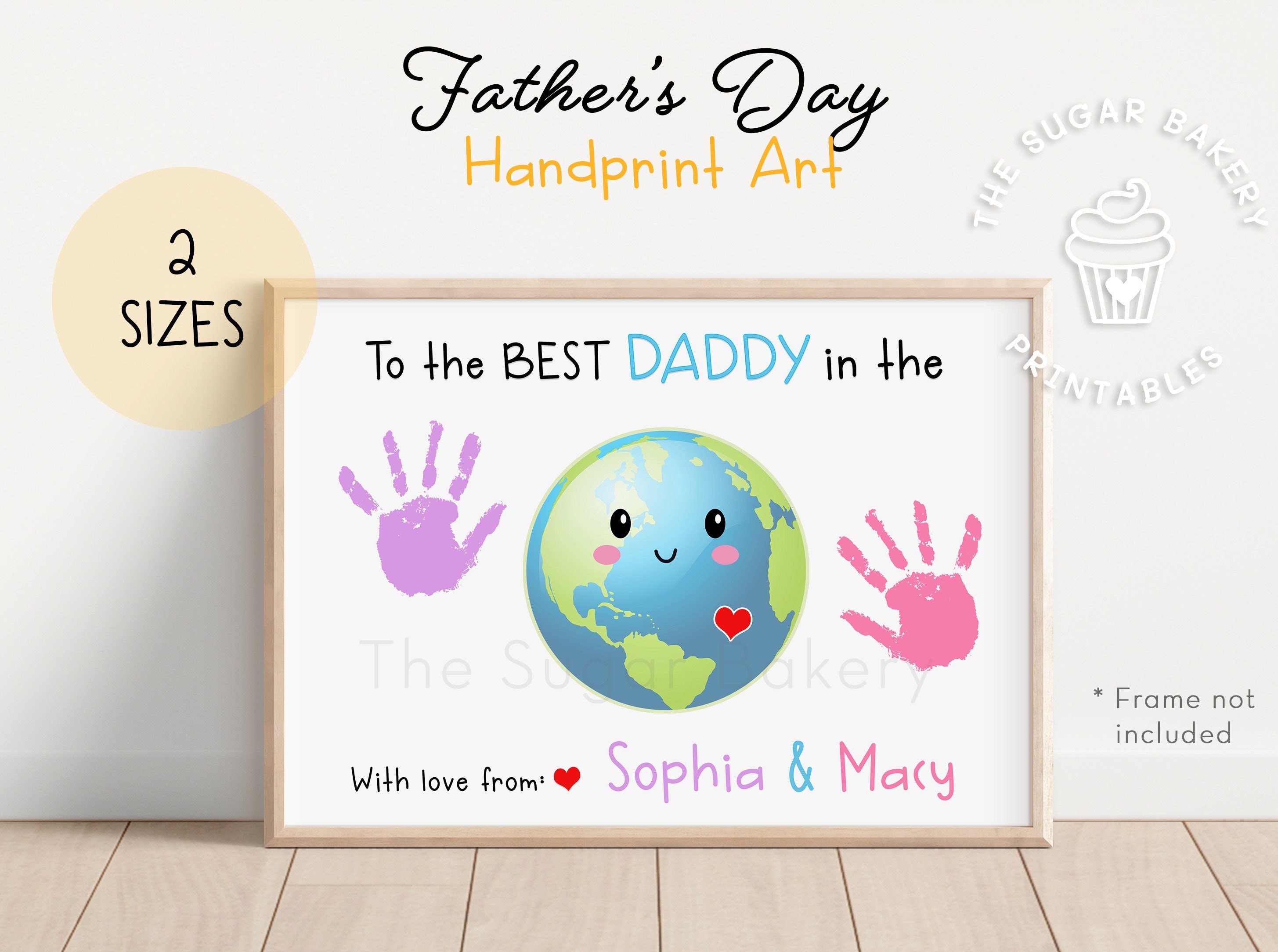 Fathers Day Handprint Craft Printable Best DADDY in the WORLD Handprint ...