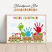 Christmas Handprint Art Craft for Kids Toddlers Gingerbread Train ...