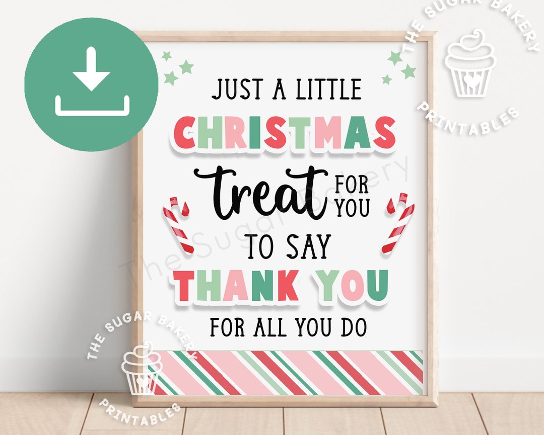 Printable Staff Christmas Appreciation Sign, Employee Appreciation ...