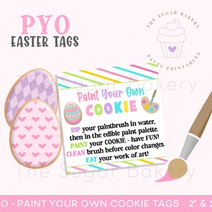PYO Easter COOKIE TAG, Pyo Easter Cookie Tags Instructions, Instant ...