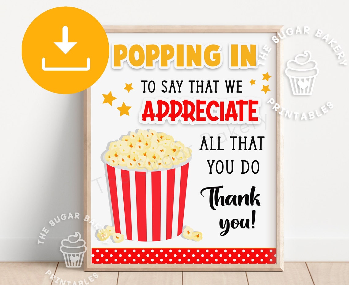 Printable Staff Appreciation Sign Teacher Employee - Etsy