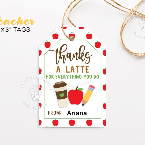 Thanks a Latte - Etsy