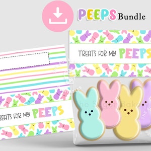 Printable Easter PEEPS Toppers and Tags, Treats for My Peeps EASTER ...