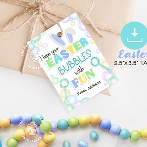 Easter Bubble Tags Hope Easter BUBBLES With FUN BUBBLES Tag Classroom ...