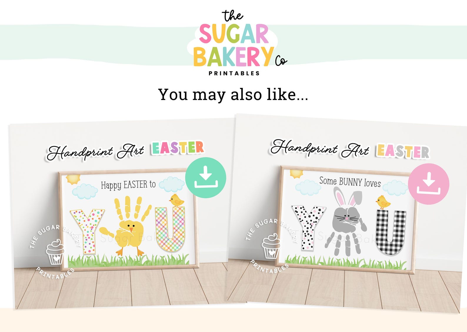 Easter HANDPRINT ART, Printable Easter Chicks Handprint Craft, Easter ...