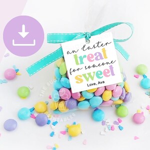 Easter Treat for Someone Sweet, Easter Tag Printable, Easter TAGS ...