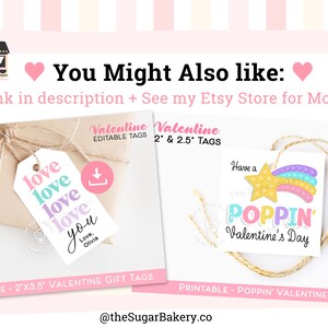Popcorn Valentine Printable Tag, Have a POPPIN Valentines Day, Popcorn ...