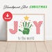 Christmas NATIVITY Handprint Art, JOY to the World, Sunday School Craft ...