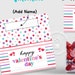 Valentine Treat Bag Topper, Happy Valentine's Day Treat BAG TOPPER ...
