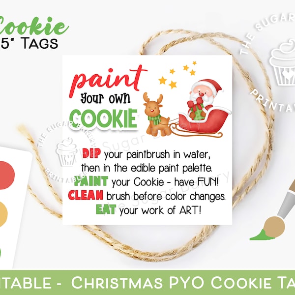 Reindeer Cookie - Etsy