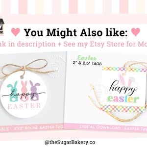 Printable Easter Teacher Gift Tag, Teacher Appreciation TAG, Easter ...
