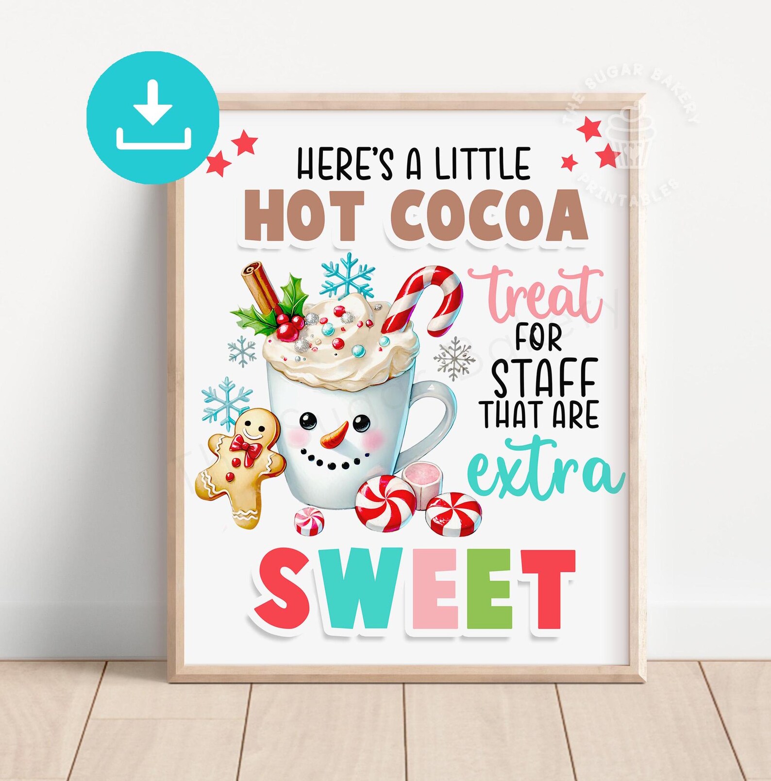Printable Staff Hot Chocolate Sign Employee Staff Appreciation Hot ...