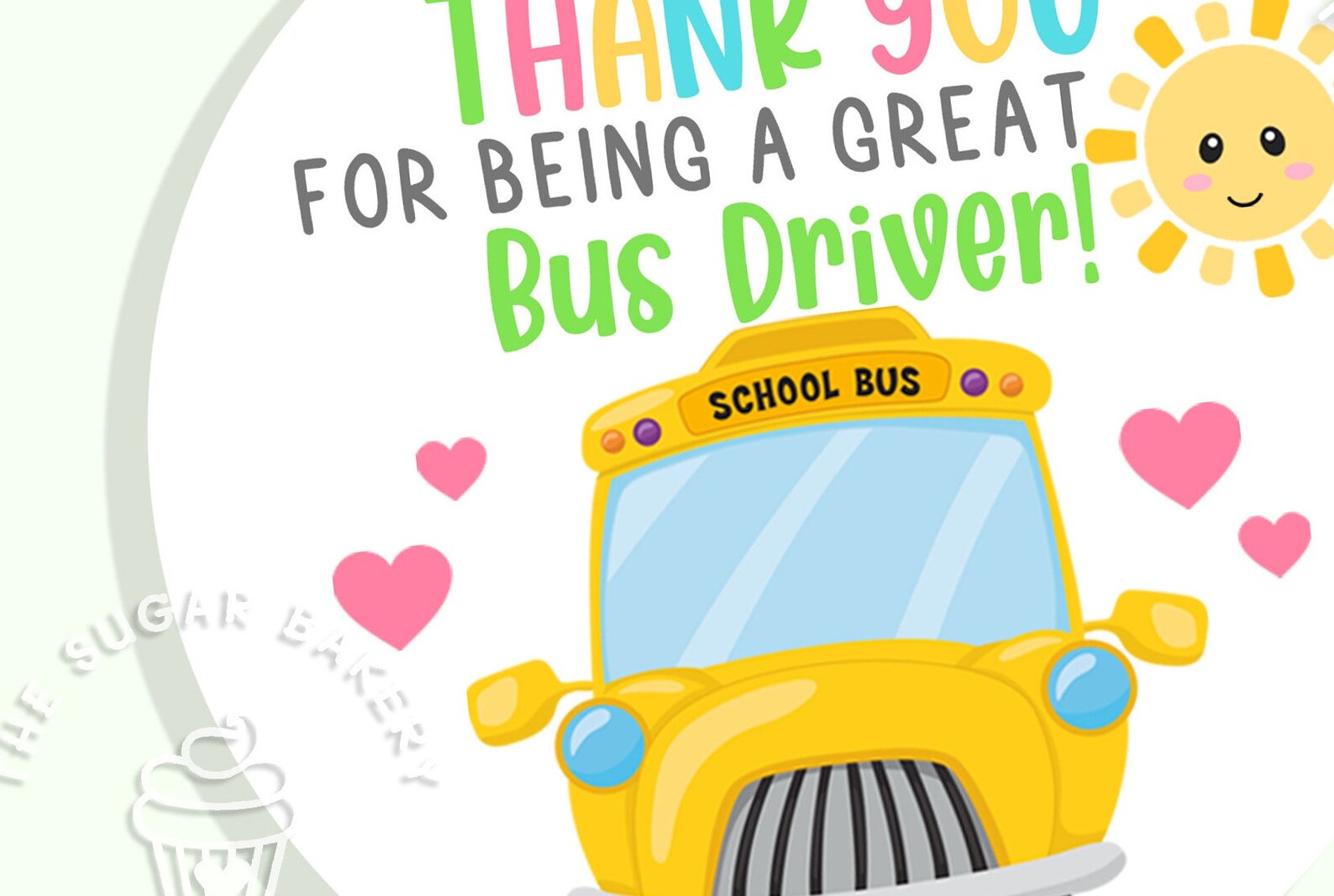 BUS DRIVER Thank You Tags Thank You Bus Driver Cookie Tags - Etsy