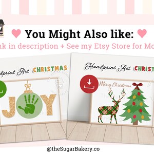 JOY to the World Handprint Art, Buffalo Plaid Christmas Tree, Preschool ...