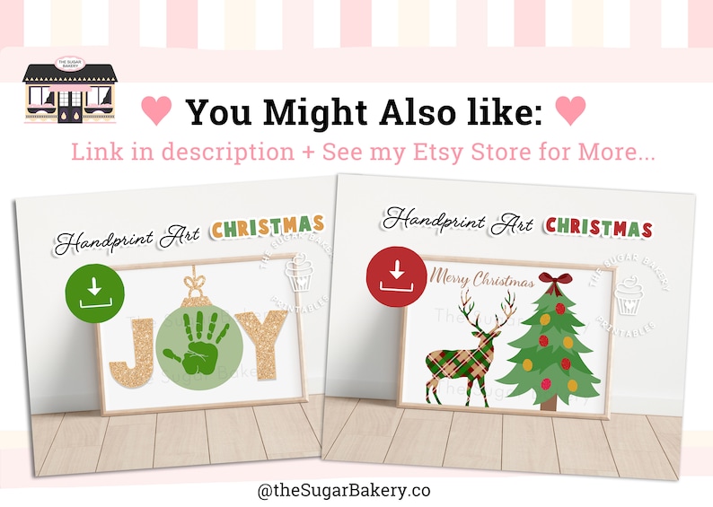 JOY Christmas Tree Handprint Art Preschool Handprint Art - Etsy