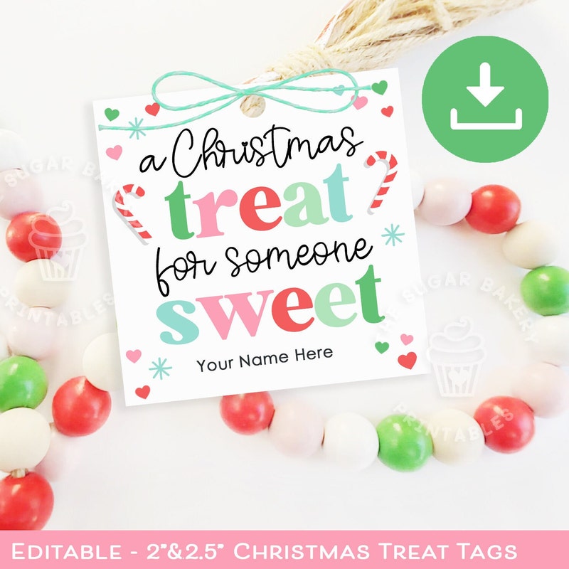 Christmas Treat Tags - Etsy